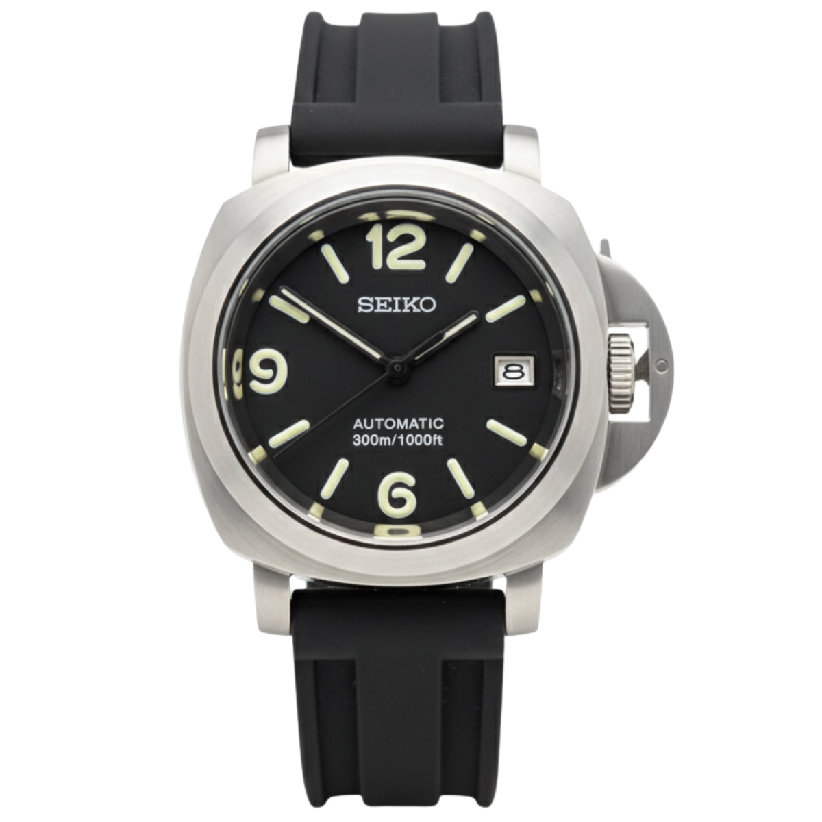 SEIKO-PANERAI BLACK RUBBER – Modwatches