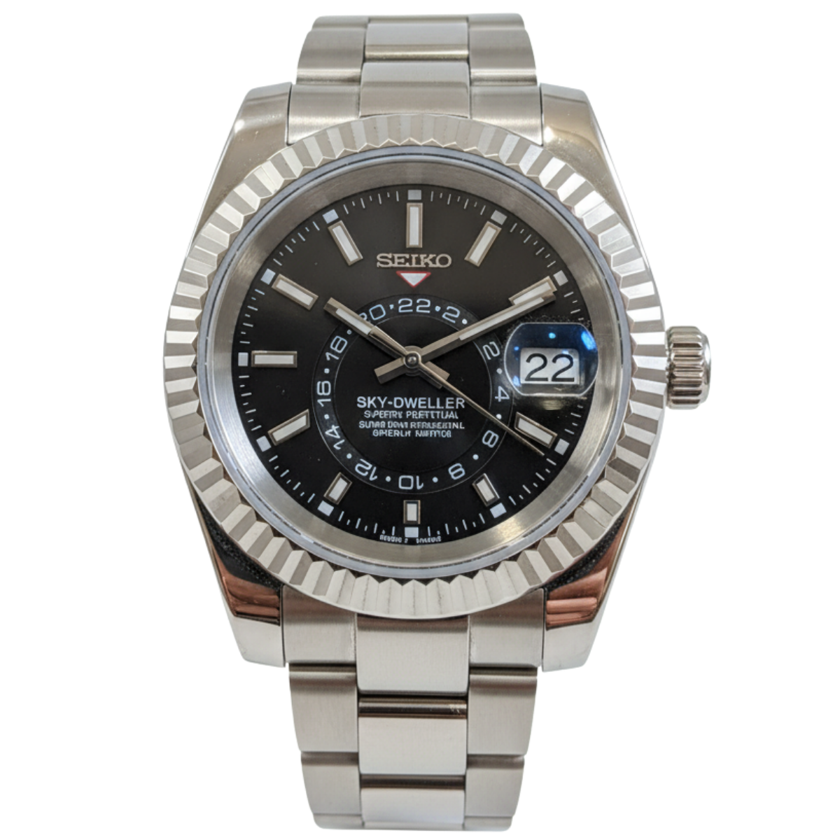 SEIKO-LEX BLACK SKYDWELLER – Modwatches