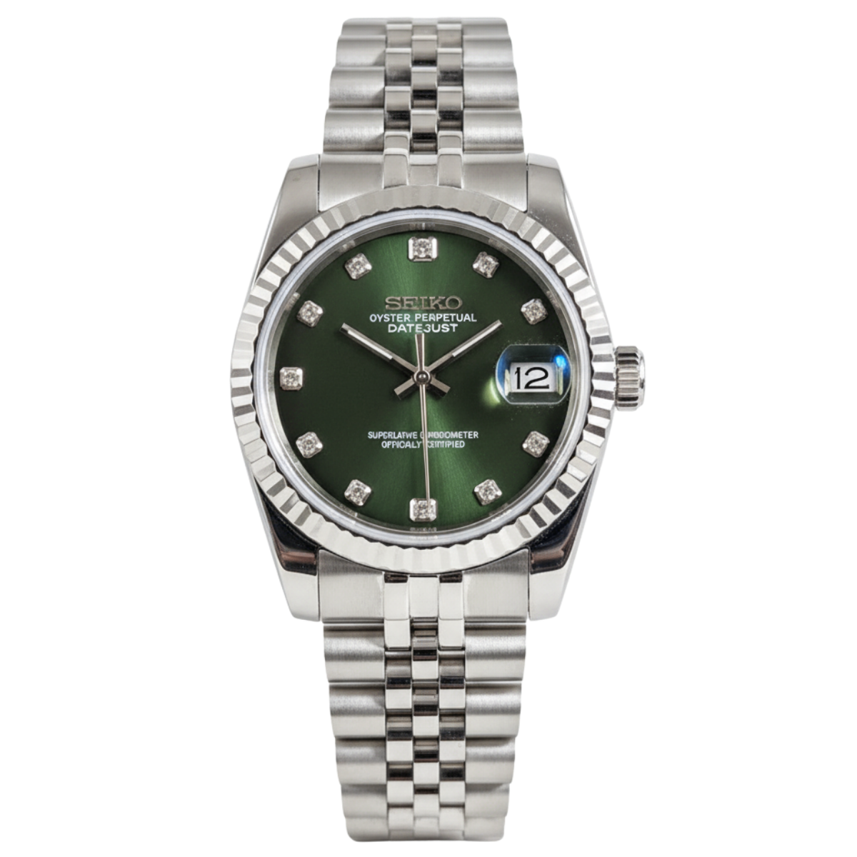 Skx Datejust Olive Modified watch – Modwatches