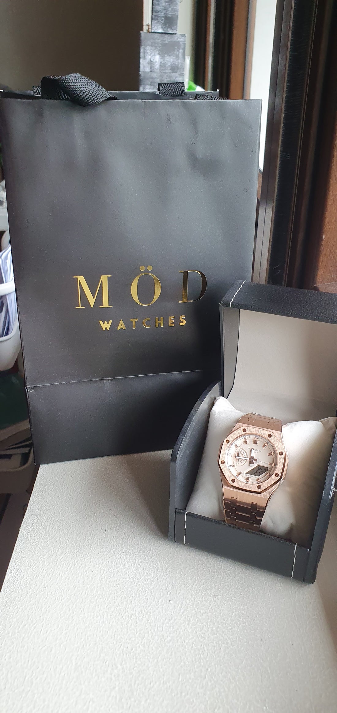 Casio Oak MINI Rose Gold PEACH DIAL – Modwatches